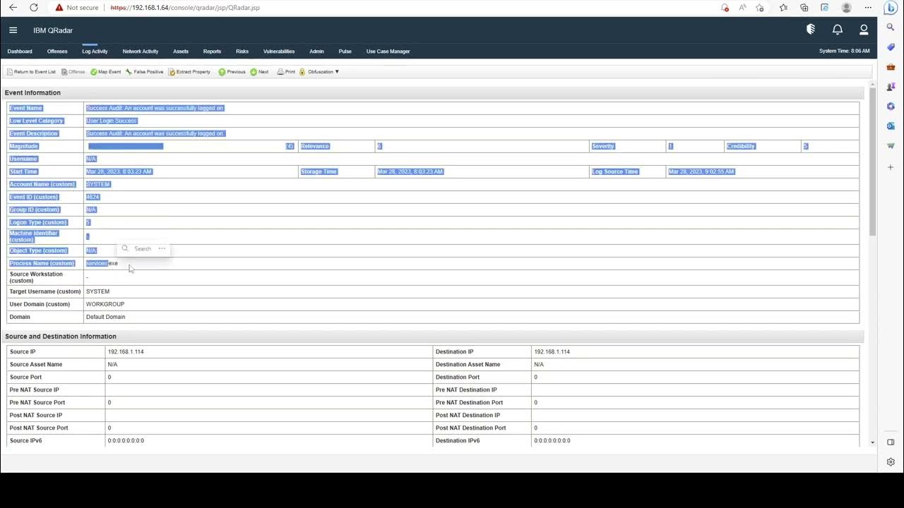 Section 2 - QRadar overview - Lecture 2: Log Activity basic searching - YouTube