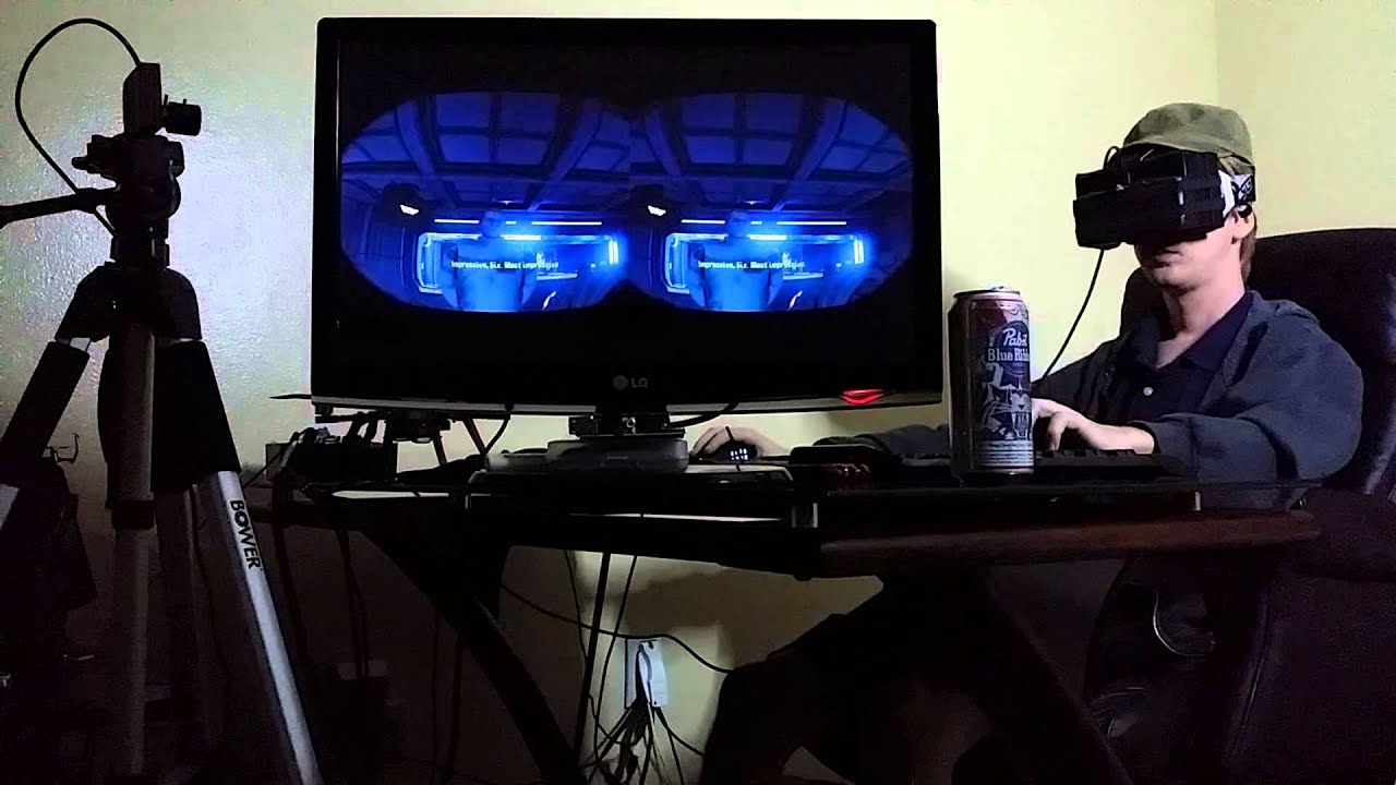 Aliens Vs Preditors on an Oculus Rift inspired VR headset - YouTube