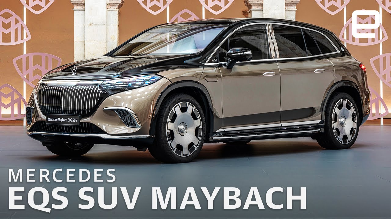 Mercedes EQS SUV Maybach adds Succession luxury to the EV world - YouTube