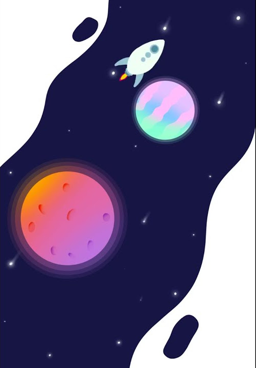 Procreate Animation | Rocket ship in space - YouTube