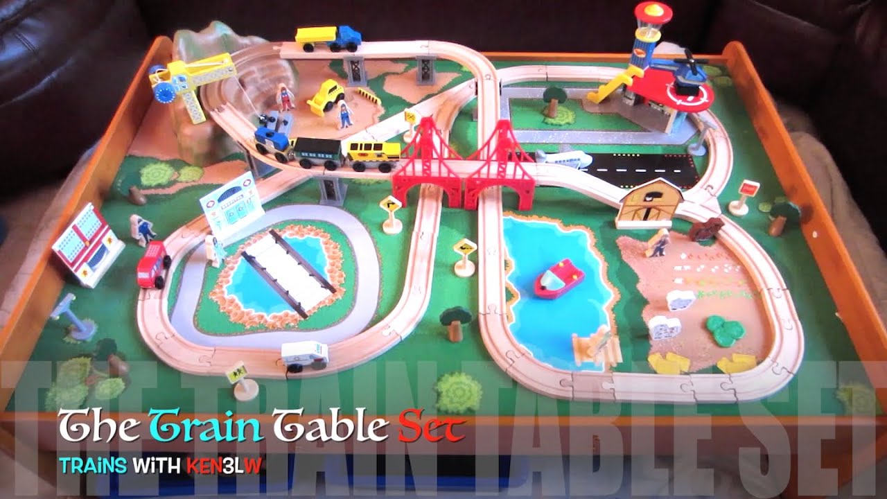 Kidkraft Train Table Set Review - YouTube