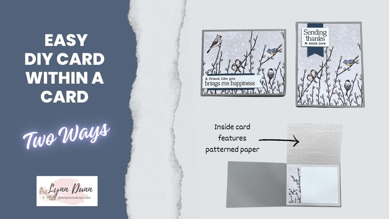 Easy DIY Card within a Card | 2 Ways - YouTube