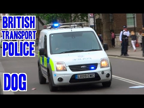 British Transport Police Dog Ford Transit urgently responding - YouTube