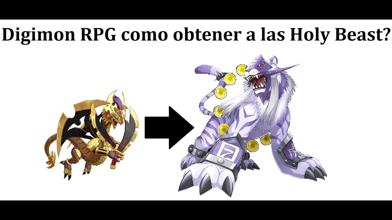 Digimon RPG como obtener a las Holy Beast - YouTube