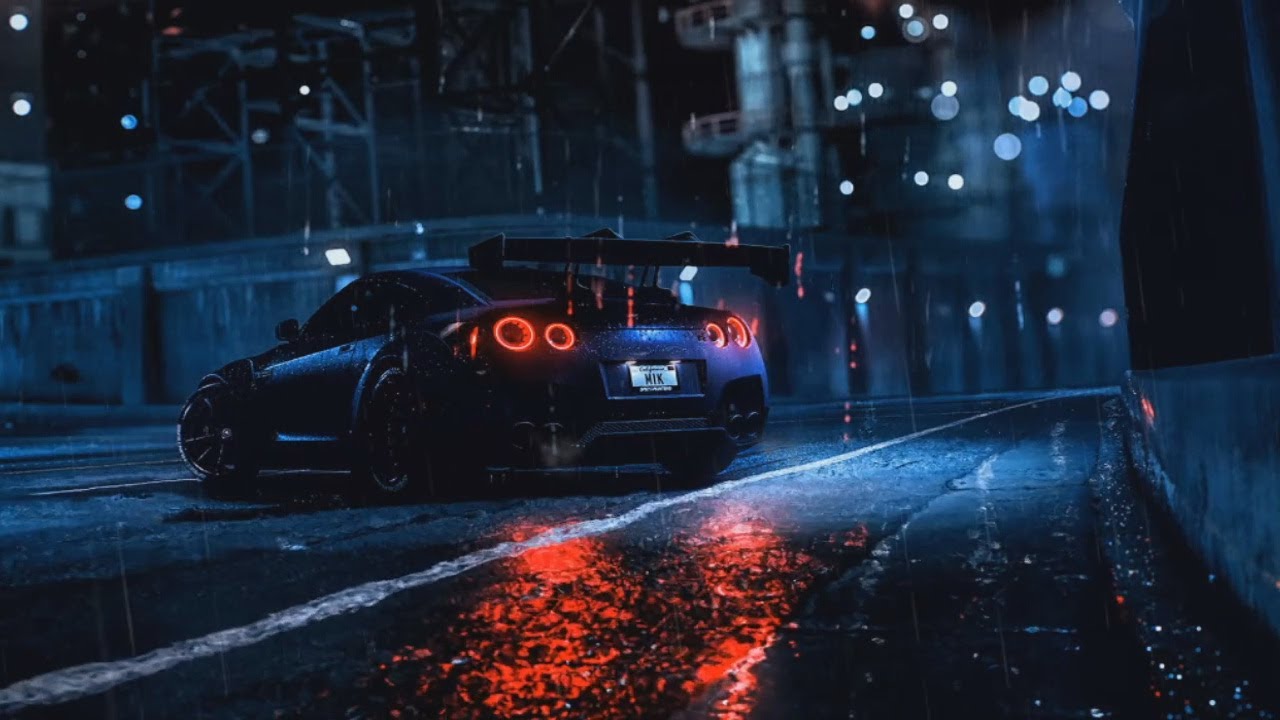 Background Video Effects HD | Nissan GT R Night rain | PAPEL DE PAREDE ...