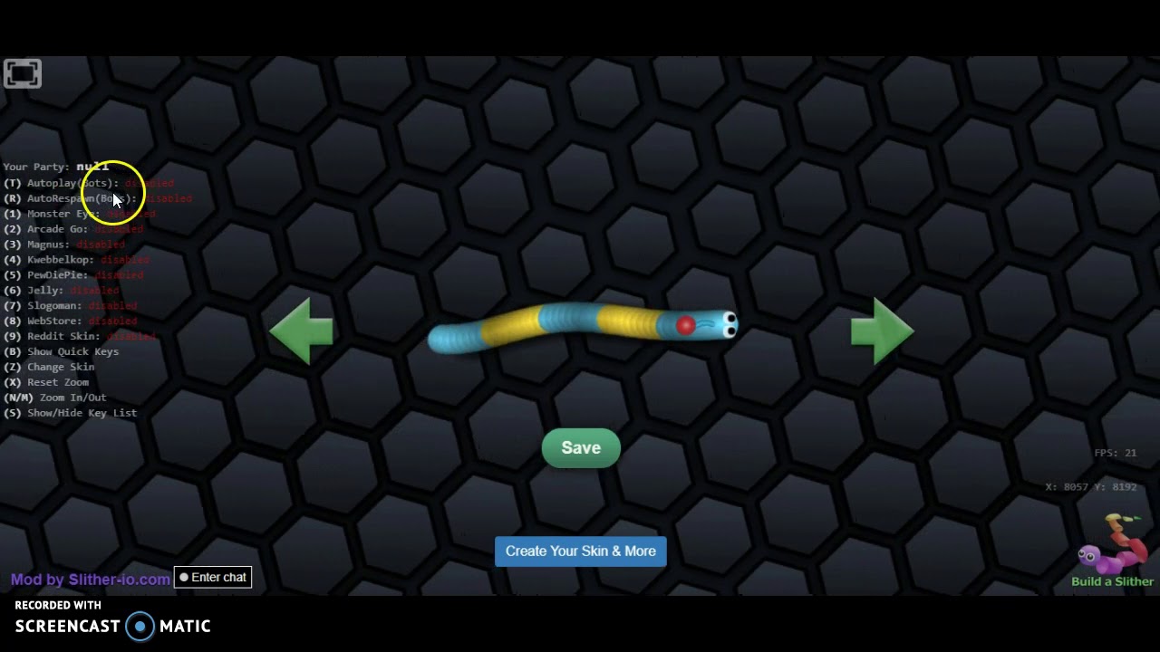 Slither.io Mods! 2018! Works! - YouTube