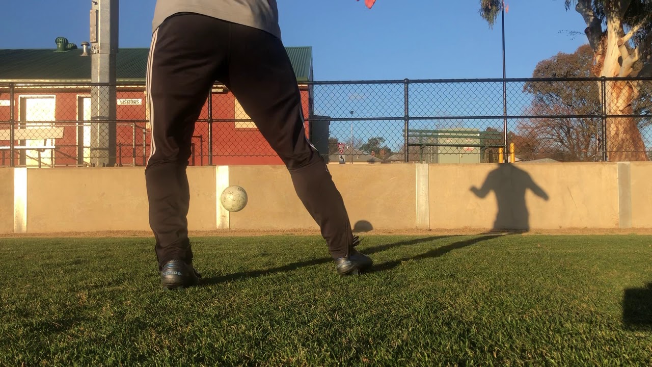 Soccer Wall Passing Instep 2 Touch - YouTube