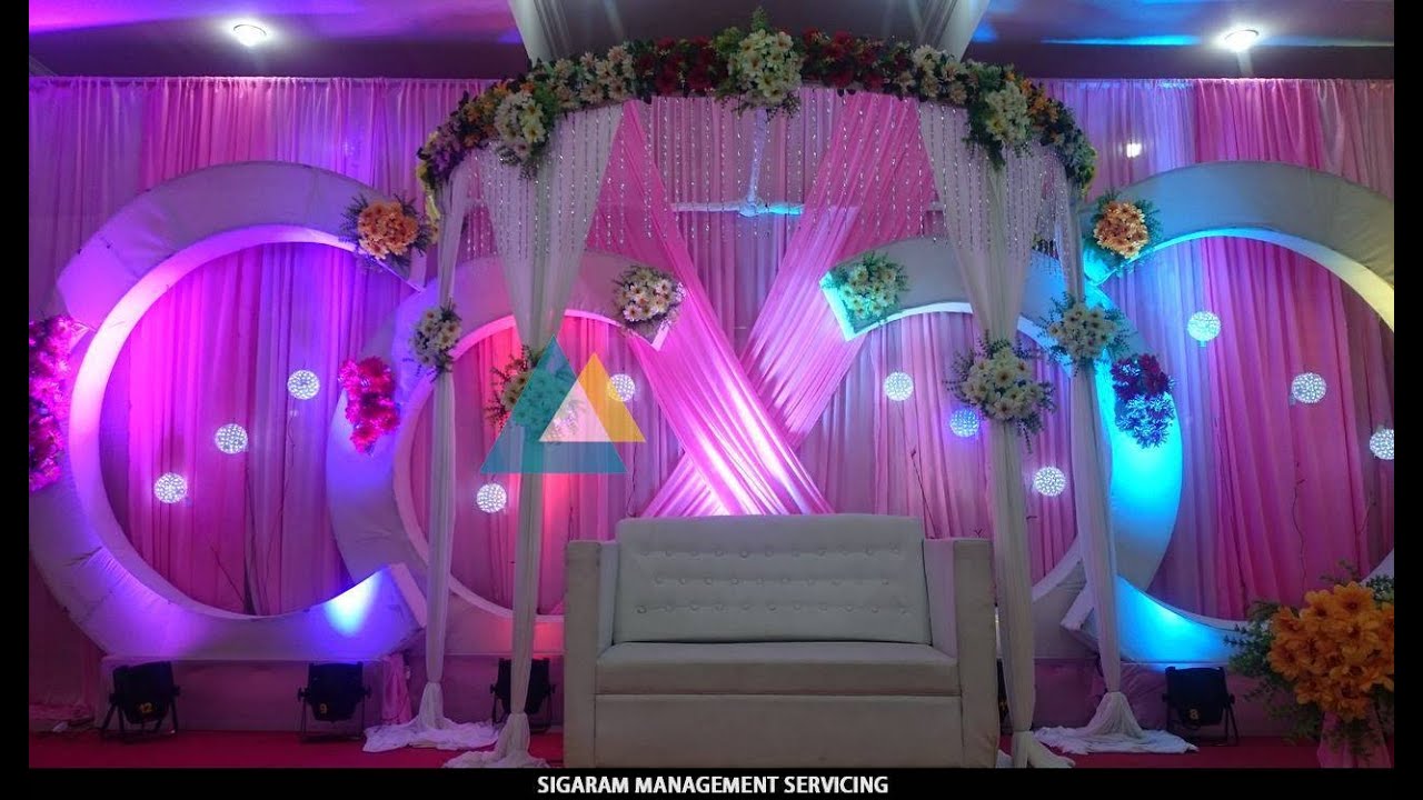Wedding Decoration at Parvathi Thirumana Nilayam, Pondicherry - YouTube