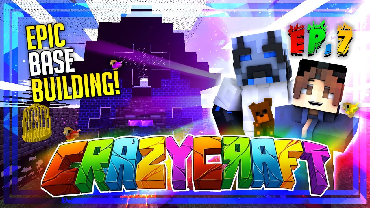 Crazy Craft - Base Cleanup and Furniture?! - With CCrizzic! Ep7 - YouTube
