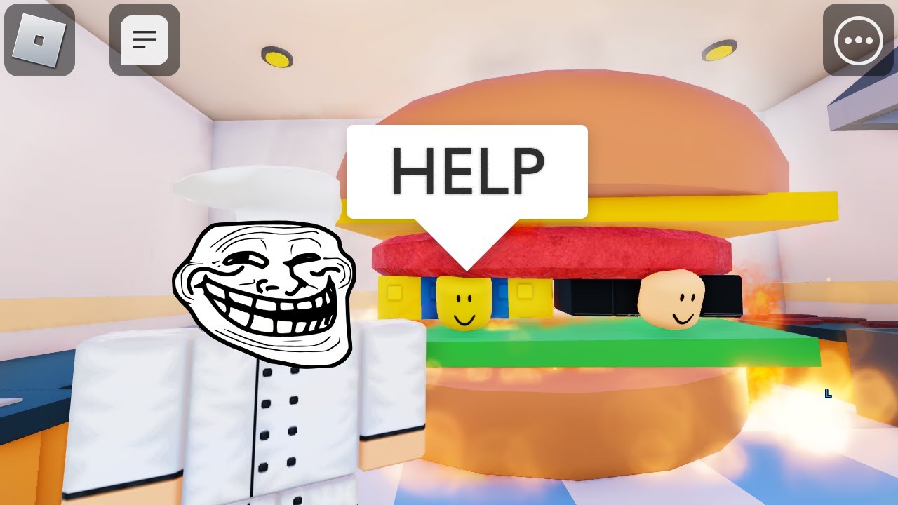 ADMIN TROLLING in Roblox Cook Burgers (funny moments) #3 - YouTube
