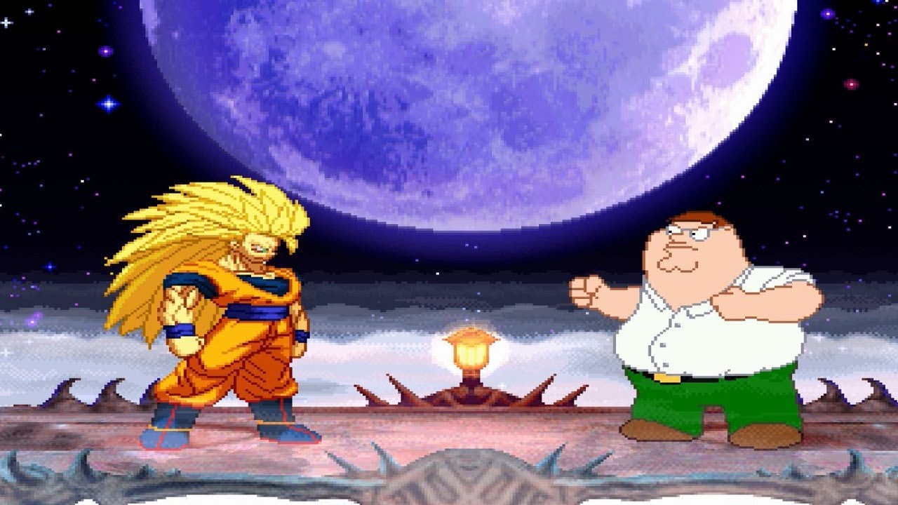 MUGEN Super Saiyan 3 Goku vs Peter Griffin HD - YouTube