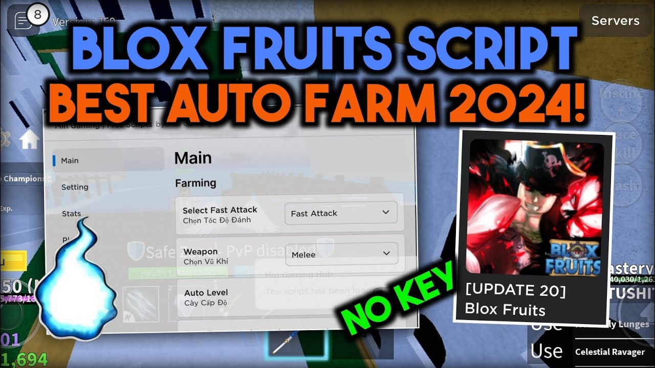 Blox Fruits Script New Update Auto Farm Level | Fast Attack | Sea Event ...
