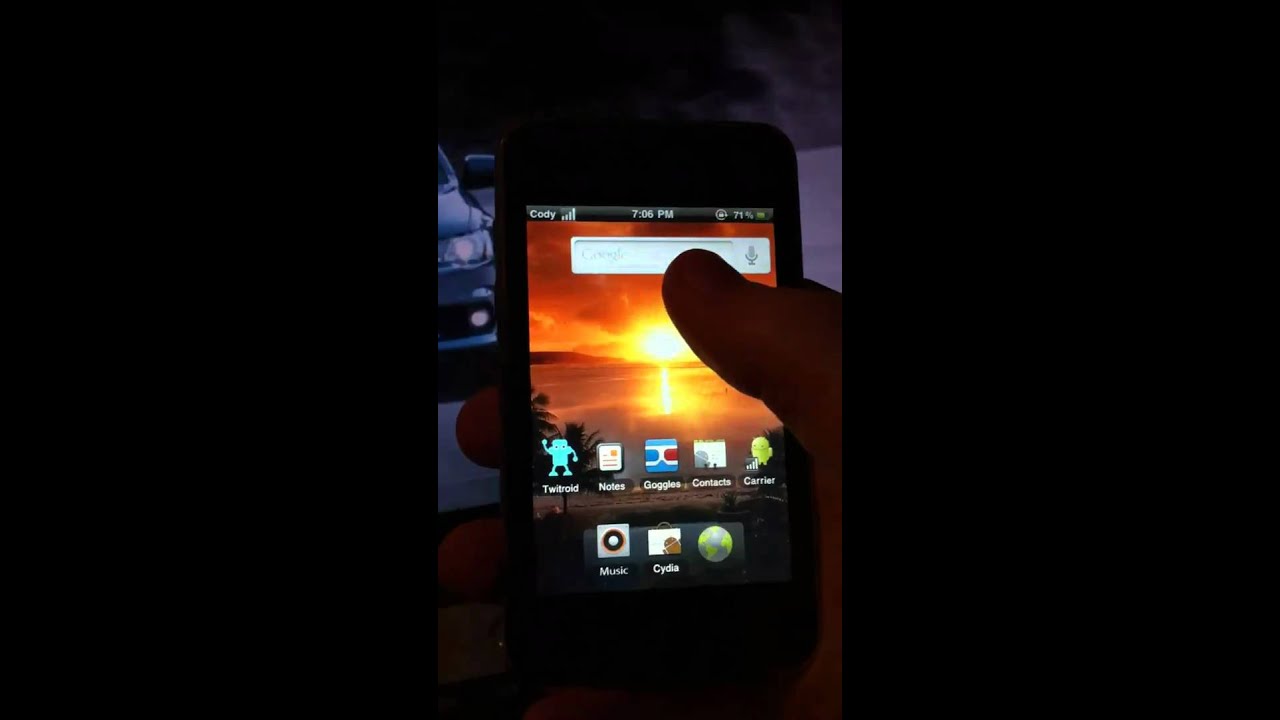 Android 2.3 Gingerbread Theme iPhone/iPod Touch - YouTube