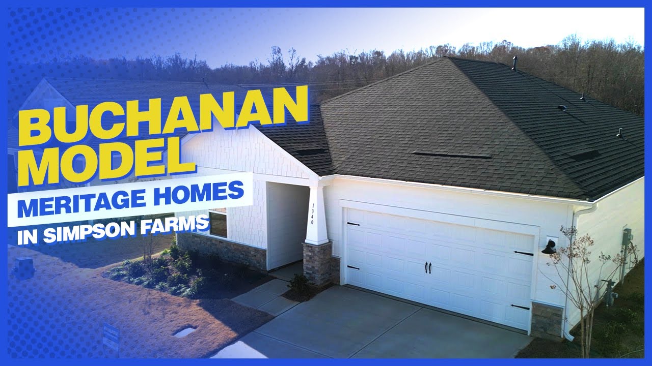 Buchanan Model by Meritage Homes | Charlotte New Construction - YouTube