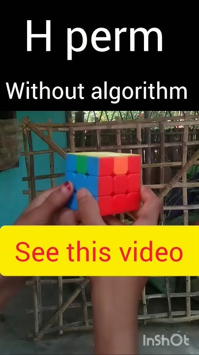 H perm without algorithm/formula #rubikscube - YouTube