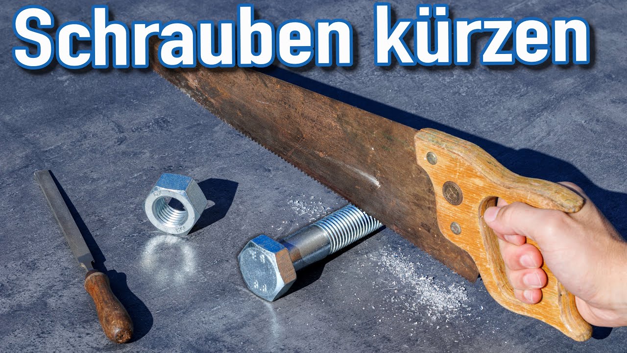 Schrauben einfach kürzen | kleine Schrauben kürzen - YouTube