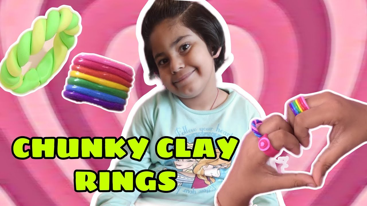 Clay Art | Chunky Clay Rings | Creative minds | Keep kids busy ...