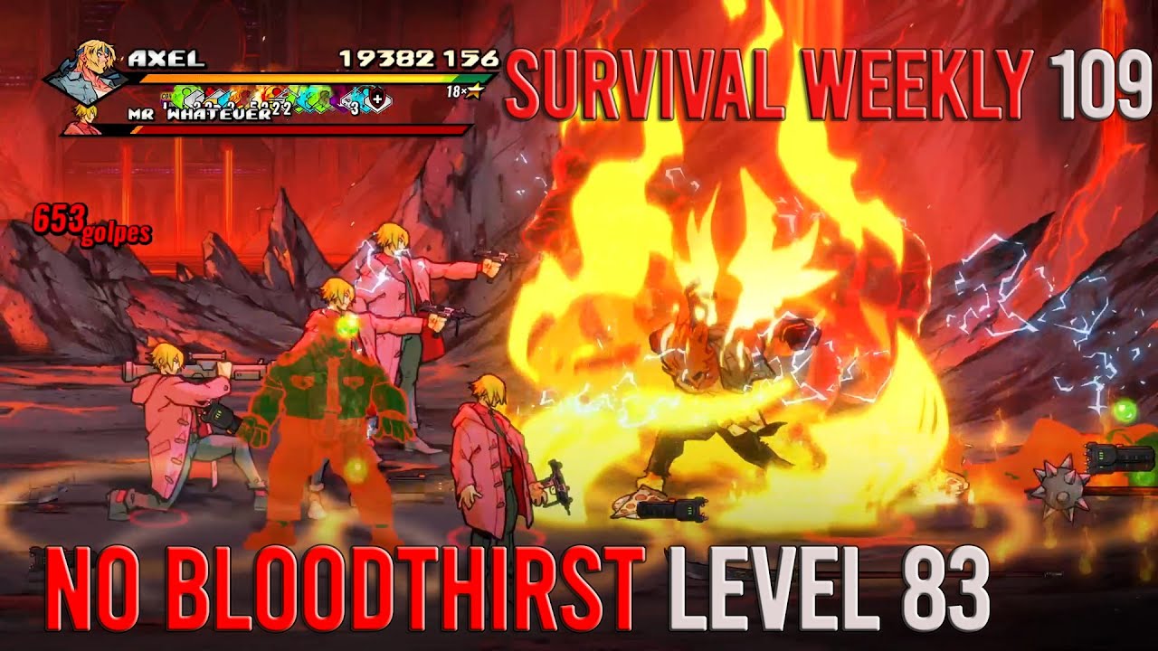 Streets Of Rage 4 - Axel SOR4 Survival Weekly 109 V8 (Level 83) - YouTube