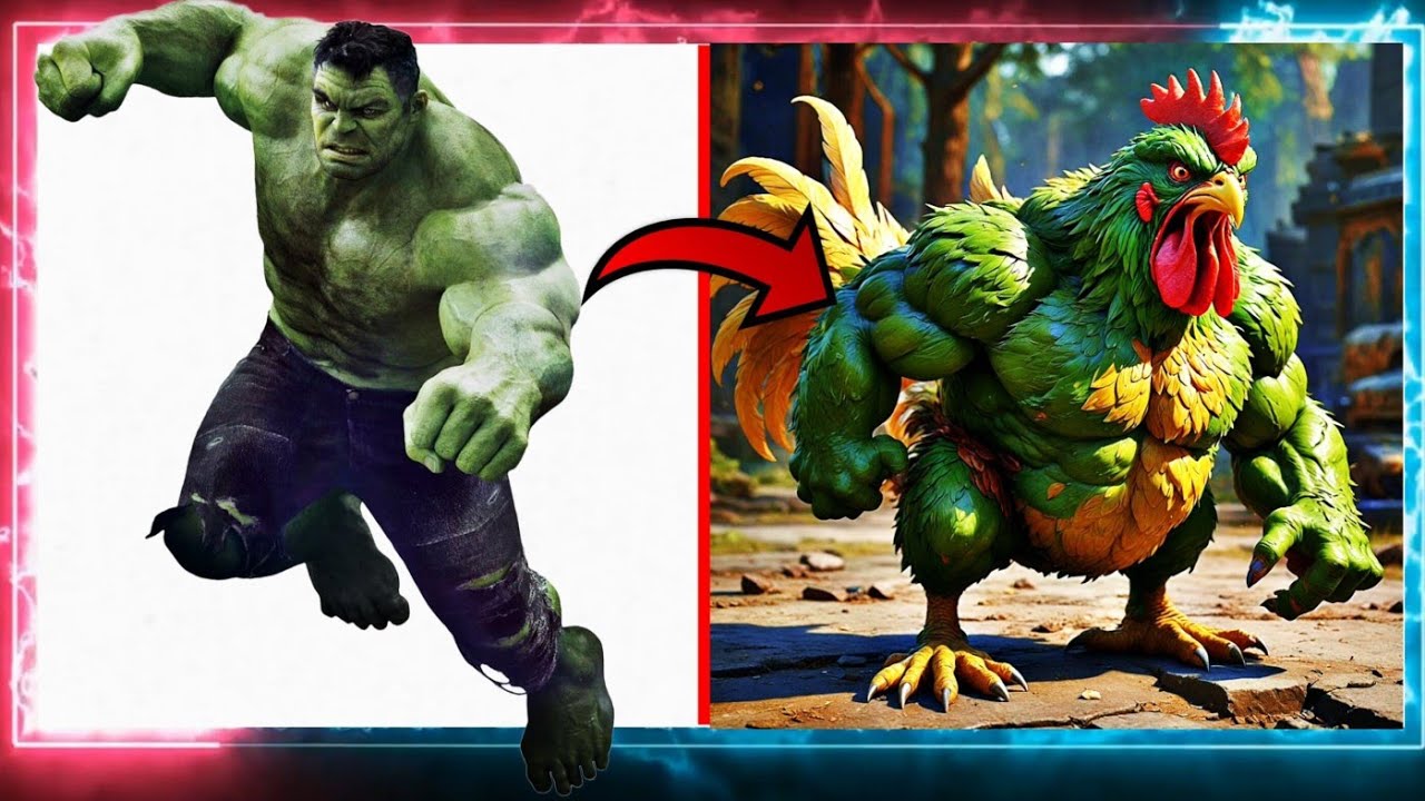 AVENGERS But CHICKEN VENGERS 🔥 All Characters Marvel & DC 2024😱 - YouTube