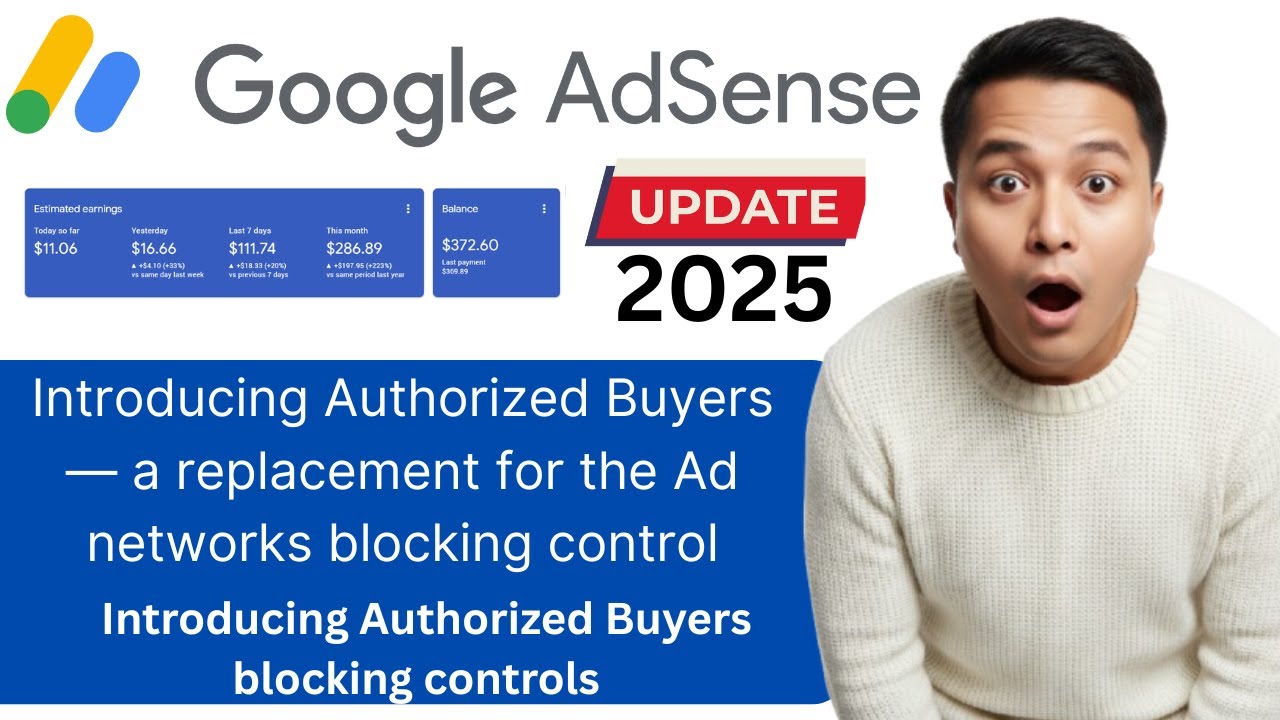 Google Adsense NEW Authorized Buyers Blocking Controls Explained - YouTube