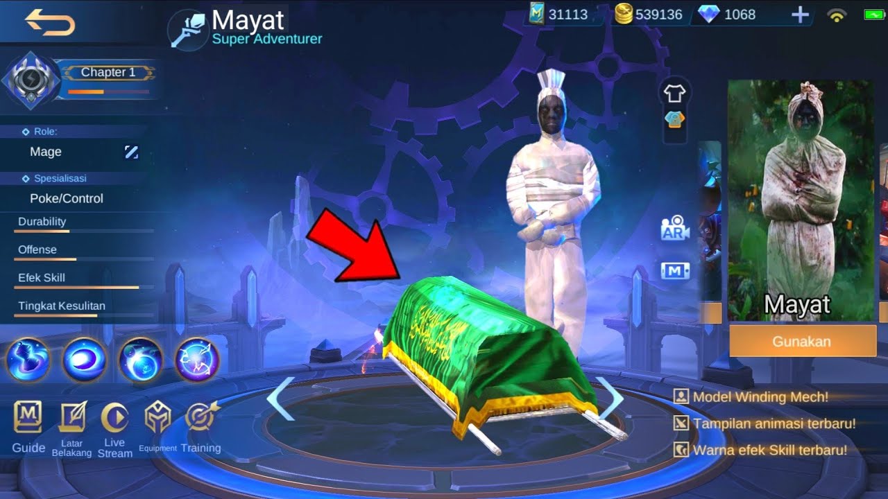 SKIN KERANDA MAYAT POCONG MOBILE LEGENDS YANG VIRAL ! BUKAN EDITAN BISA ...