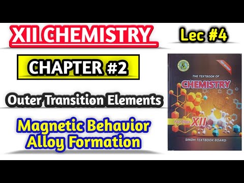 Magnetic behavior and Alloy formation || Lec #4 Features of d block ...