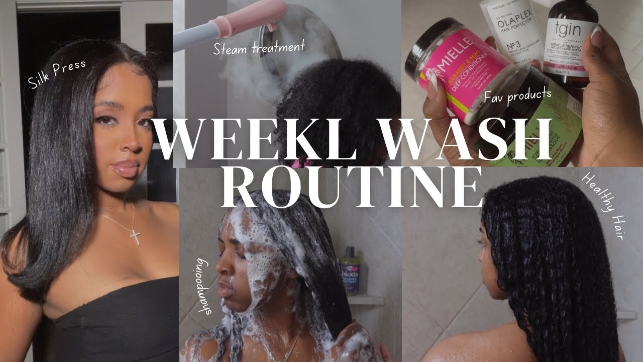 Quick and Easy Weekly Wash Day Routine For Growing Healthy Heat Trained ...