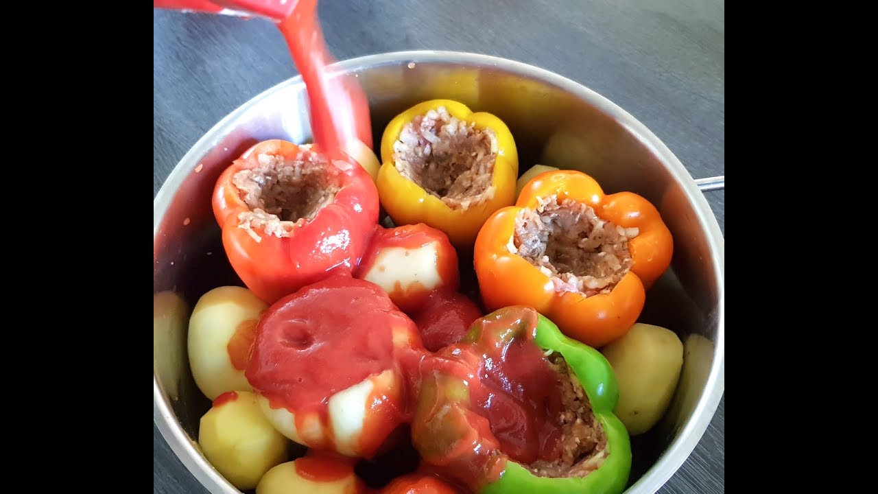 Gefüllte Paprika / Filled Peppers - YouTube