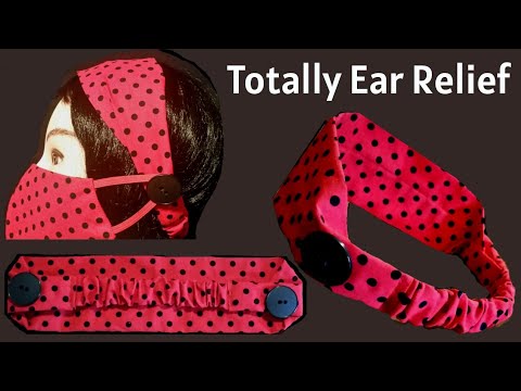 How to Make Ear Saver Headband with Buttons for Homemade Masks | Easy ...