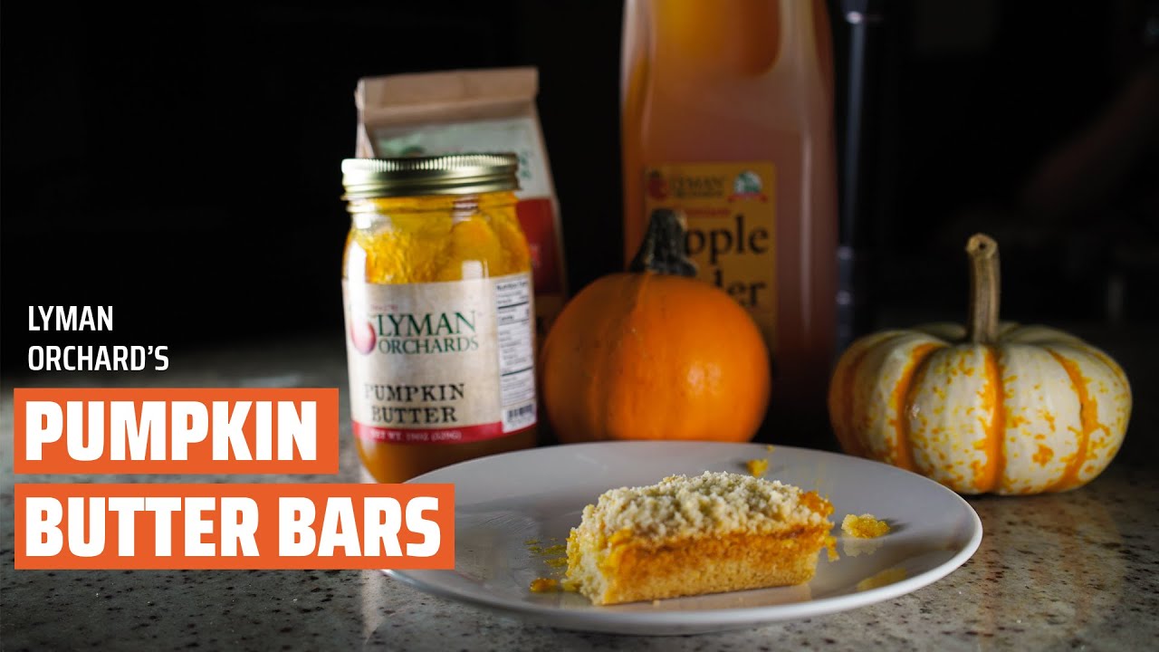 Sound Tigers Kitchen: Lyman Orchard Pumpkin Butter Bars - YouTube