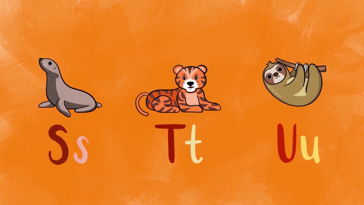 Animal Alphabet: Learn Letters STU | Cute Animal Characters & Sound ...