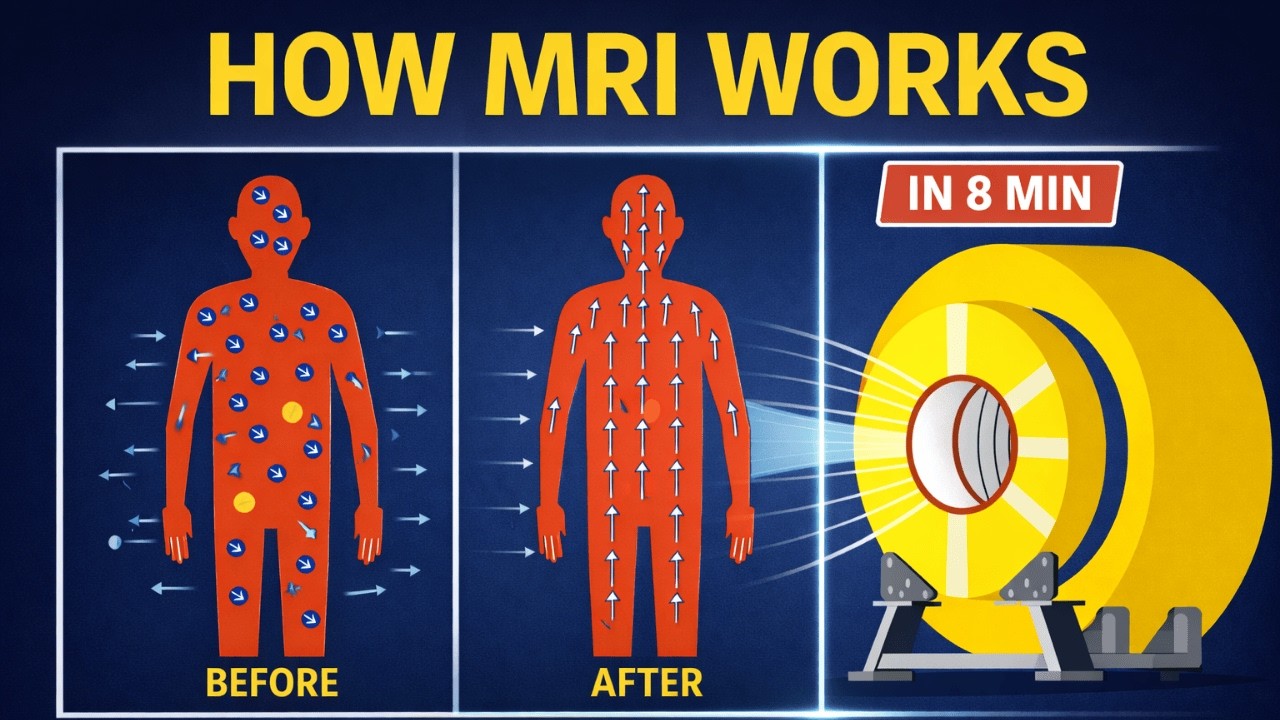 How MRI Machines Work (Explained Simply) | Magnetic Resonance Imaging ...