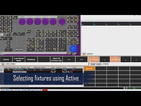 23) Selecting fixtures using Active, Compulite Vector видеоуроки на ...