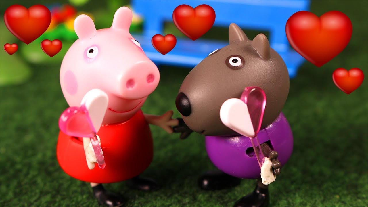 El primer beso de Peppa 💗 Dibujos animados para niños - YouTube