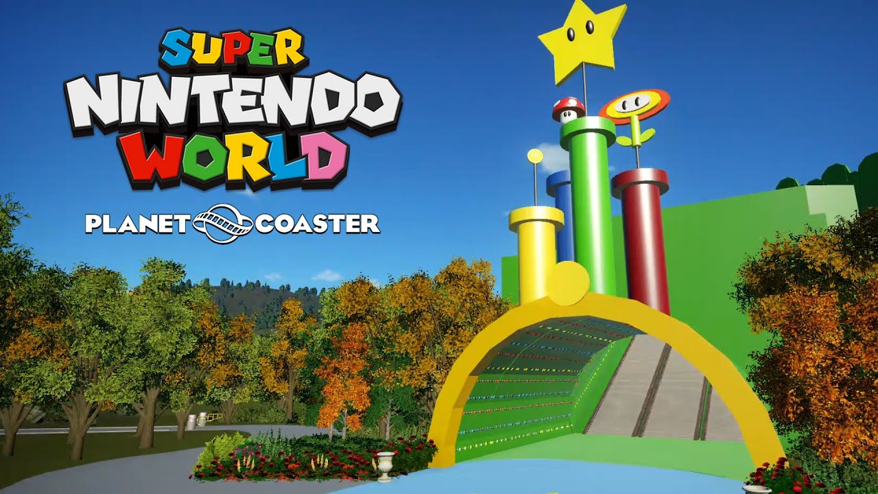 COMING SOON! Super Nintendo World - Planet Coaster - YouTube
