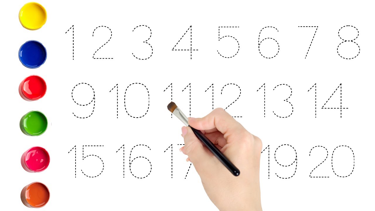 Learn Numbers 123 | Learn Colors with Numbers | Tracing 123| Fun play ...