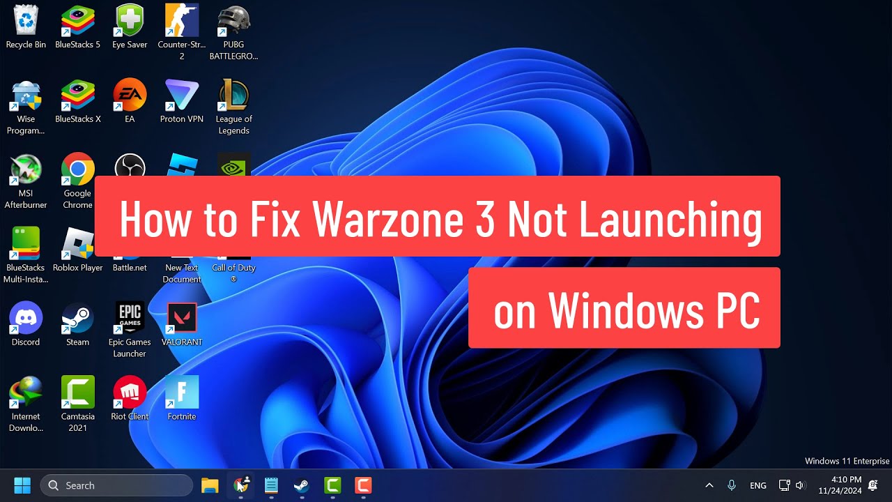 How to Fix Warzone 3 Not Launching on Windows PC (2024) - YouTube