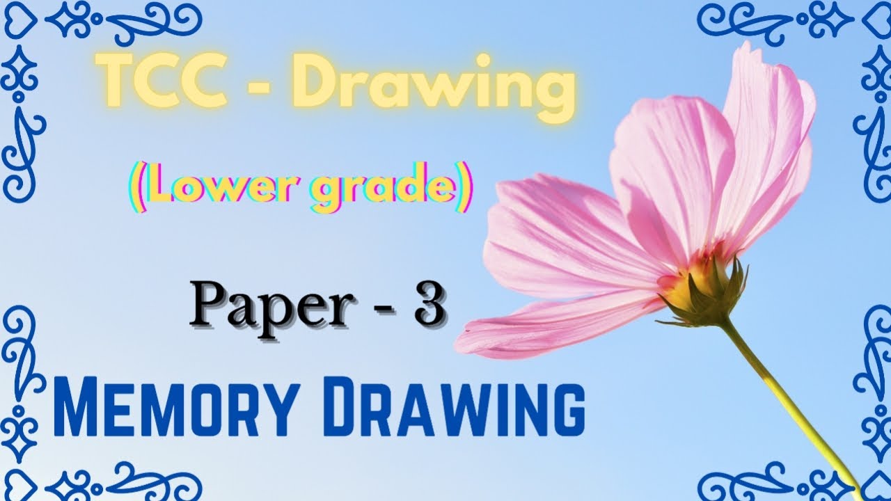 TCC DRAWING||LOWER GRADE&HIGHER GRADE||MEMORY DRAWING||Archana art ...