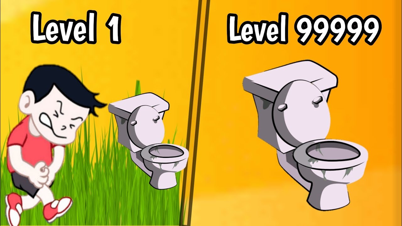 Toilet rush race but solving the impossible level part 1 - YouTube