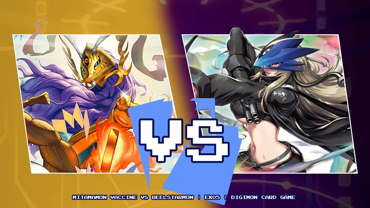 Mitamamon Vaccine Vs BeelStarmon | EX05 | Digimon Card Game - YouTube