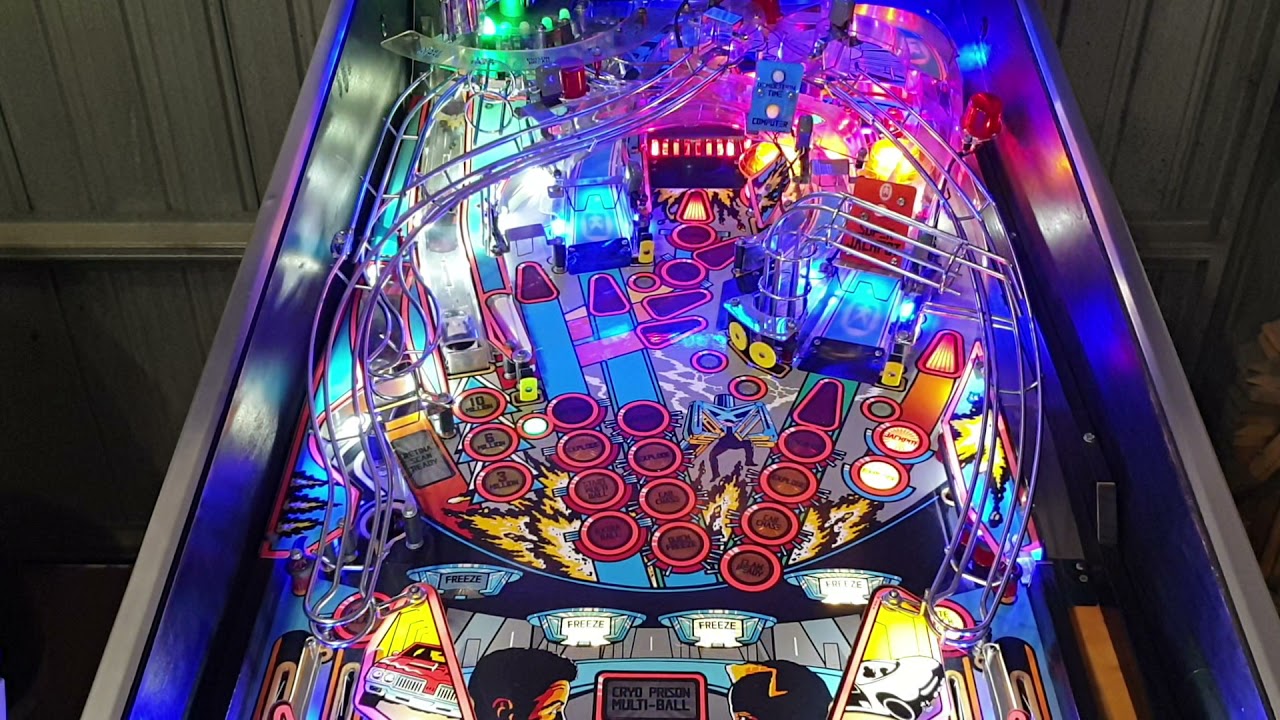 flipper pinball machine Demolition Man williams 100% led - YouTube