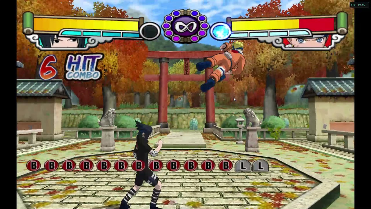 Sasuke Combo into Shishi Rendan - YouTube