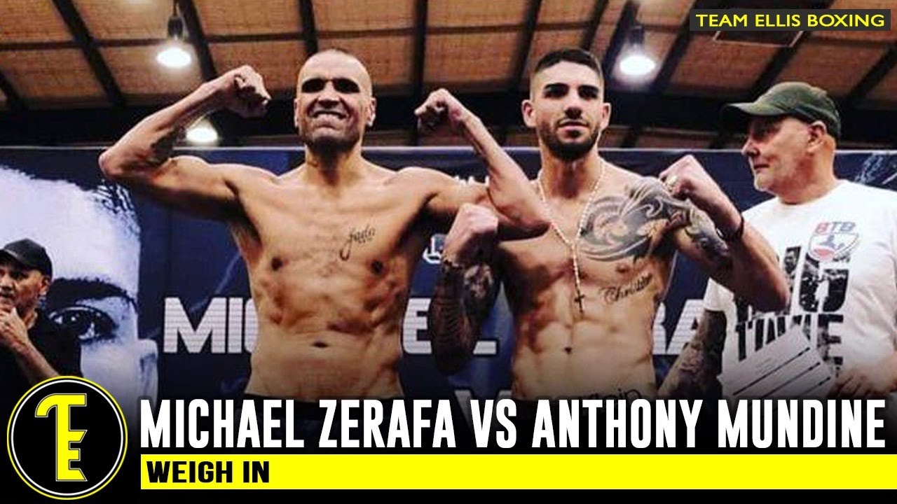 Michael Zerafa vs Anthony Mundine | Weigh In - YouTube