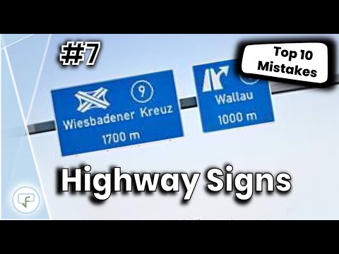 Highway Signs and Boards | Episode 7 | Top10 German Driving Test Mistakes