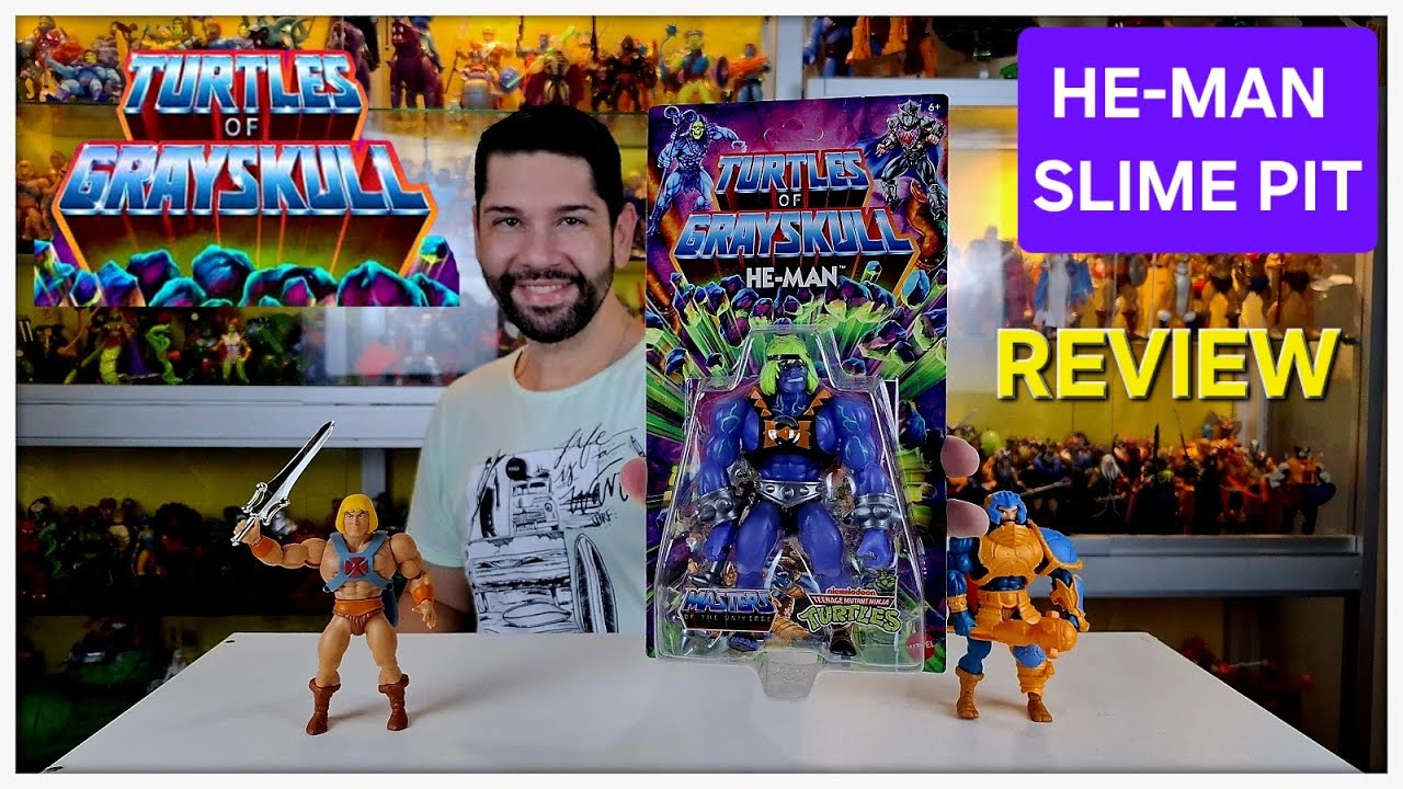 MASTERS OF THE UNIVERSE ORIGINS TURTLES OF GRAYSKULL HE-MAN SLIME PIT ...
