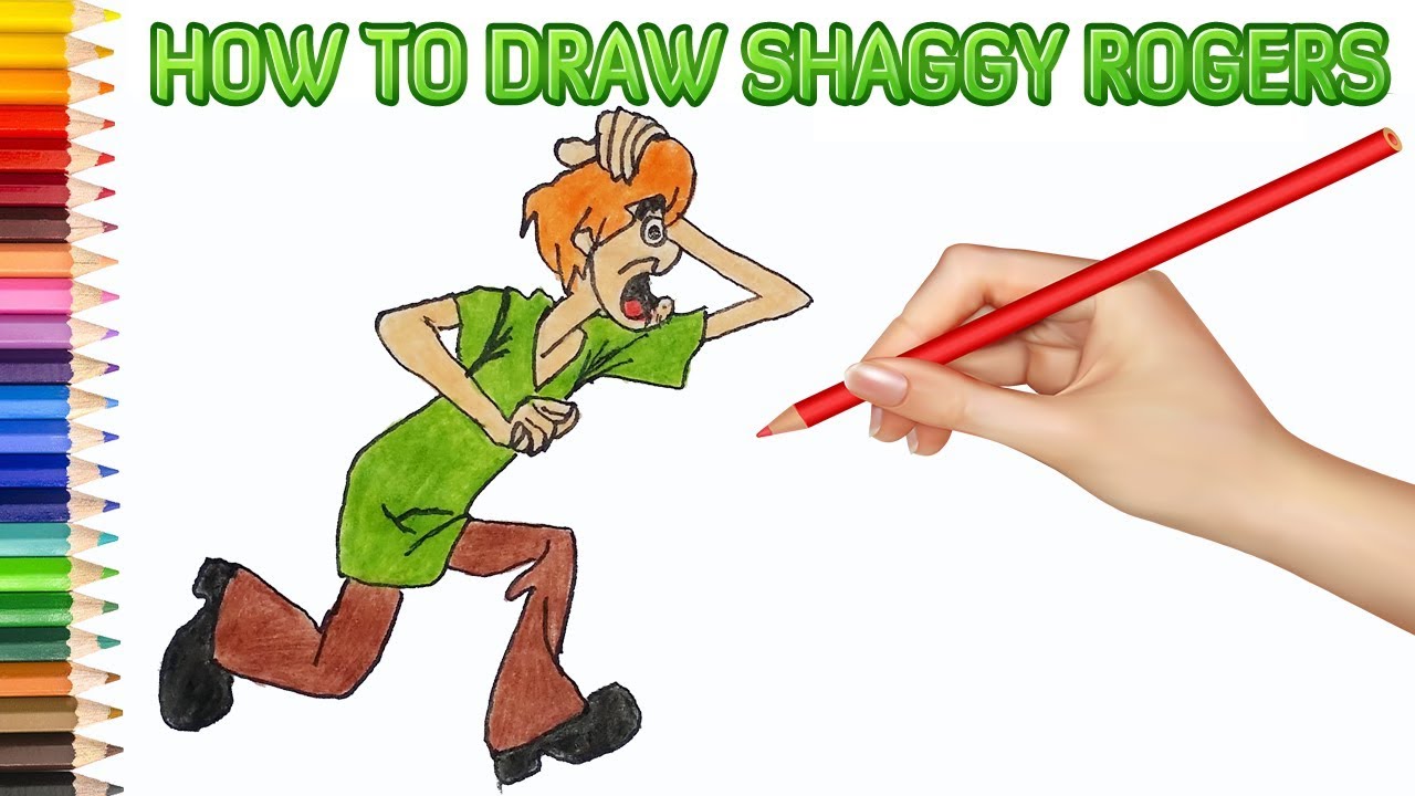 Learn How to Draw Shaggy from Scooby Doo | cartoon drawings easy - YouTube