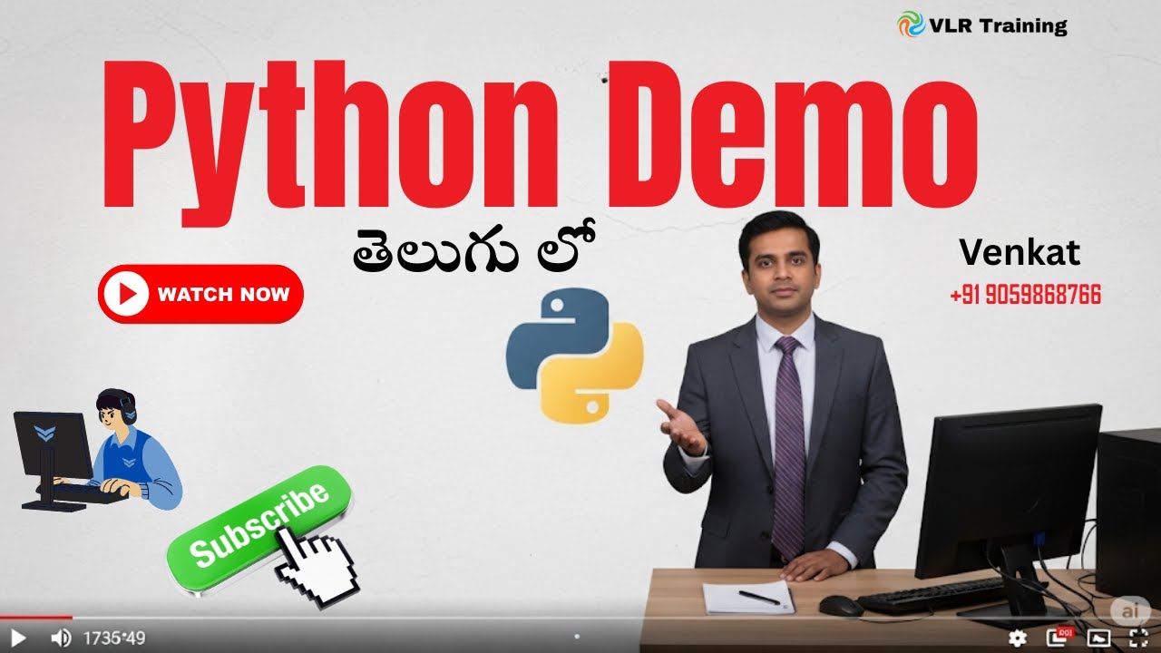Python Programming Demo in Telugu weekend Batch 10AM Venkat 9059868766 - YouTube