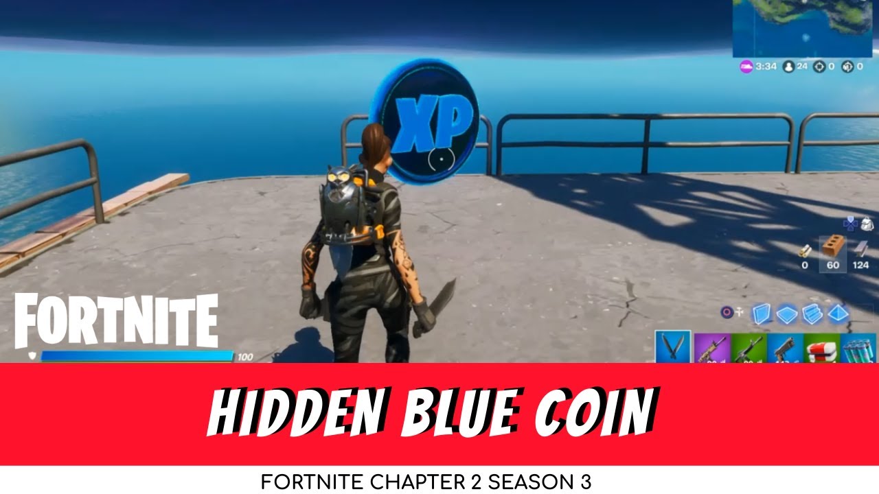 All 5 Hidden Blue XP Coins Locations In Week 3! Fortnite Battle Royale ...