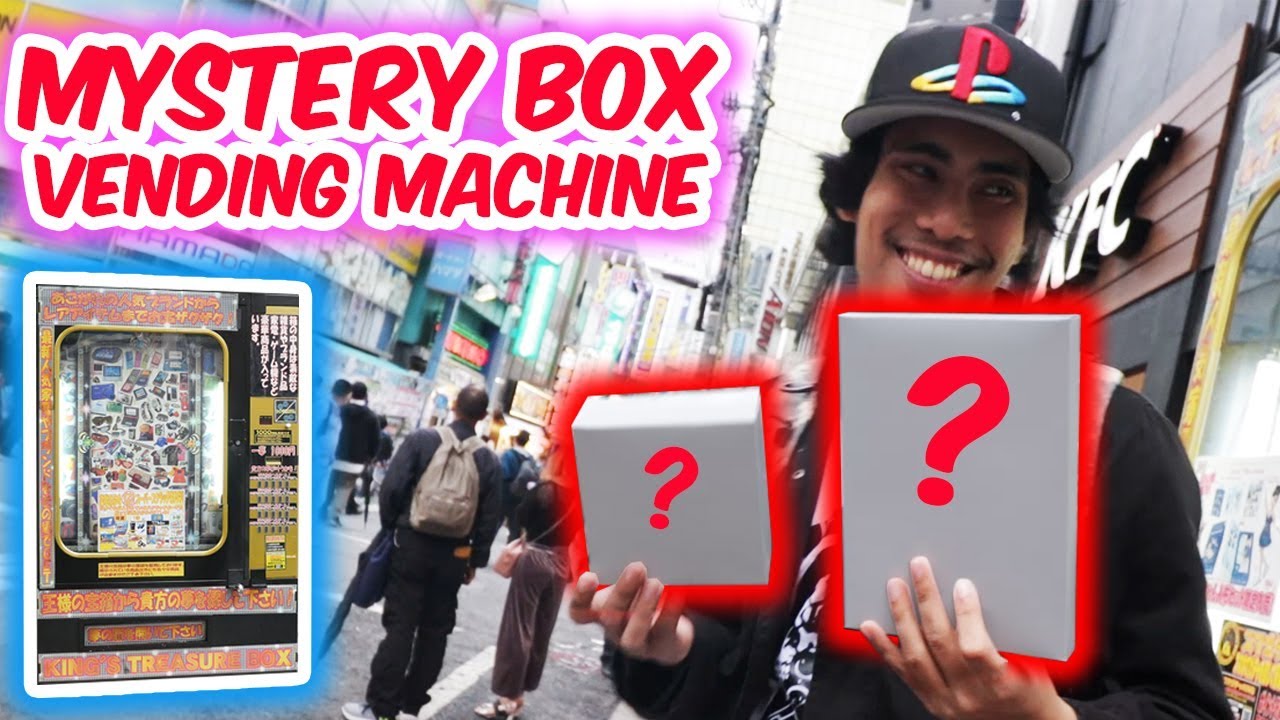 Filipino Tries Mystery Box Vending Machine - Akihabara, Tokyo - YouTube