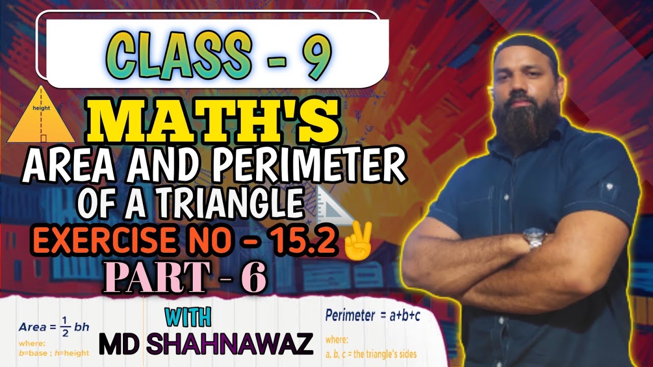 Area and Perimeter of a triangle | Part-6 | WBBSE | ICSE | Question no ...